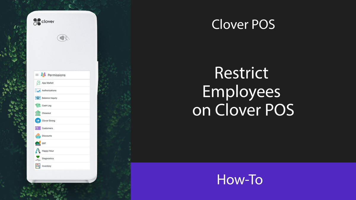 Restrict Employees on Clover POS – PayPlaxe