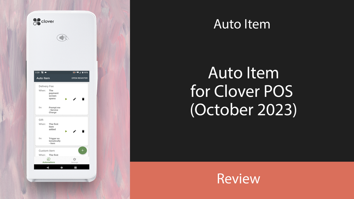 Auto Item for Clover POS (October 2023) – PayPlaxe
