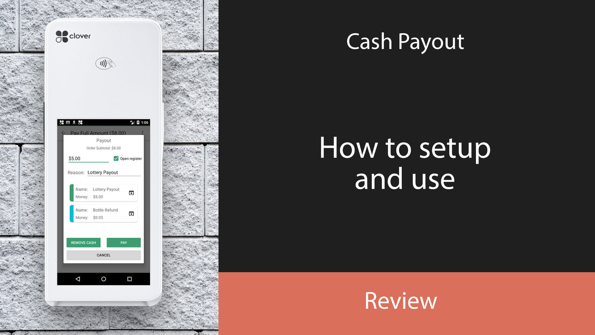 Cash Payout: Make payouts on Clover POS (September 2021) – PayPlaxe