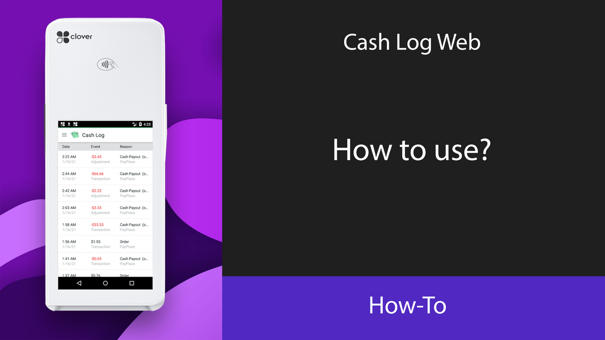 Clover Cash Log Web: How to use? – PayPlaxe